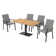 Ebern Designs Madero Round 5 - Piece 4 - Person 140Cm L Aluminum Outdoor Table Set | Wayfair.co.uk